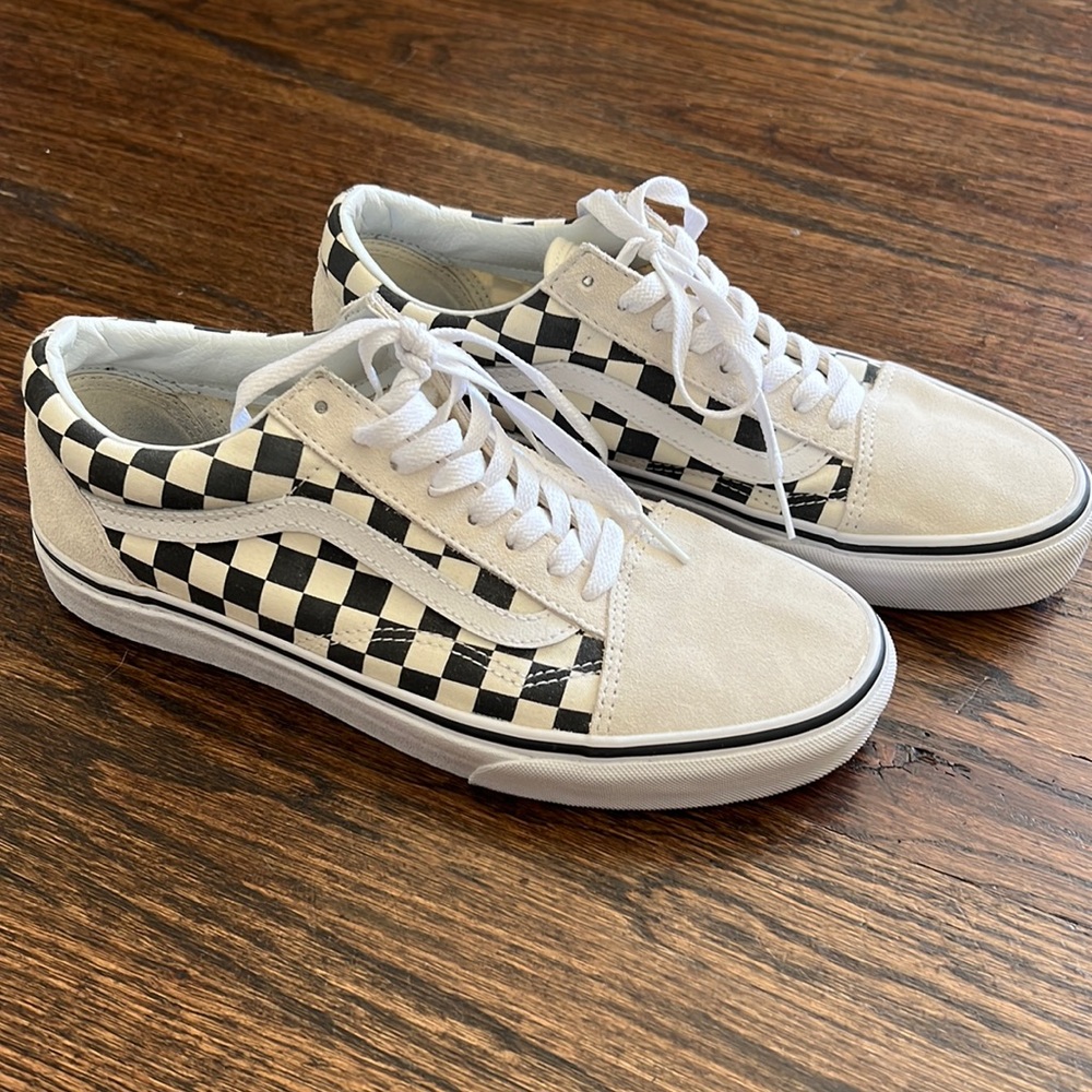 Vans Old School Primary Check Shoe Suede And Canvas L… - Gem